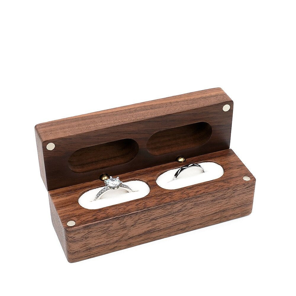 Walnut Wooden Ring Box | Jewellery Boxes Australia